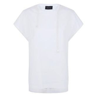 Simone Rocha Femme, Tops, Blanc, Taille: 40 FR Layered Liquid Smock T-Shirt