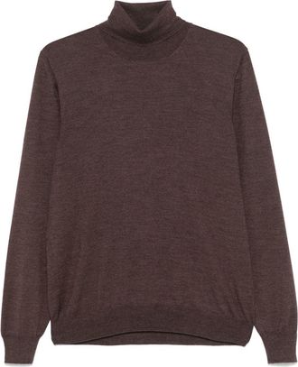 Tagliatore Pullover mit Rollkragen - Braun