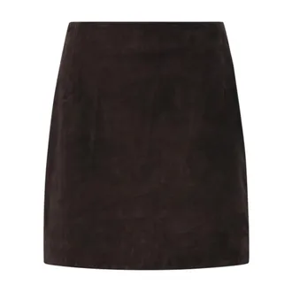 Rotate Wildleder-Minirock - - Skirts - Damen - Braun - S