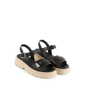 Geox Sandales compens&eacute;es en cuir