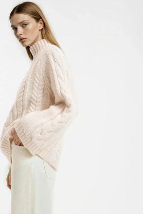 La Redoute Collections Pull Col Montant En Grosse Maille Torsad&eacute;e