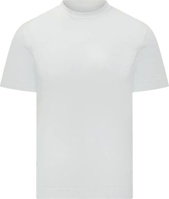 Ermenegildo Zegna Homme, Tops, Blanc, Taille: M Pure Cotton T-Shirt