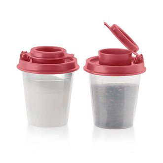 Tupperware Tupper 10171926000 Mini Midget Salz- und Pfefferstreuer, 57 ml, Altrosa