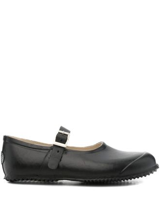 Superga ballerines en cuir - Noir