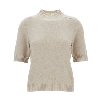 Loulou Studio Damen, Strickwaren, Beige, MGr&ouml;&szlig;e