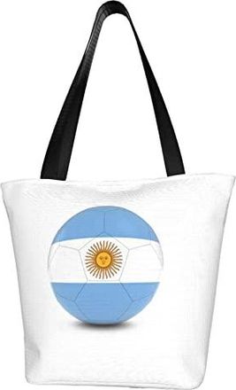 AOOEDM Sac fourre-tout Football argentin Sacs &agrave; provisions Petit sac de march&eacute; r&eacute;utilisable Sacs fourre-tout de plage Sacs de voyage