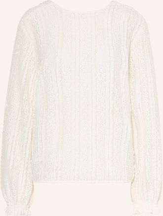 Cinque Cinque Blusenshirt Cipier Aus Spitze Mit R&uuml;schen weiss