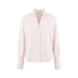 PANICALE Fein gestreiftes Langarmhemd - - Blouses & Shirts - Damen - Grau - S