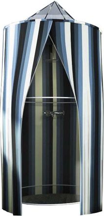 Generic Tragbarer Runder Duschvorhang Mit Rei&szlig;verschluss - Wasserdichter Sichtschutz Aus Polyester for Camping, Strand, Badezimmer Oder Den Au&szlig;enbereich(G)