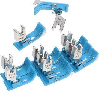 Hemobllo Toyvian 10 St&uuml;ck N&auml;hfu&szlig; f&uuml;r Industrien&auml;hmaschinen Rechter Kompensierender F&uuml;hrungsn&auml;hfu&szlig; mit Klappfunktion und Integriertem Fadenabschneider Vielseiti