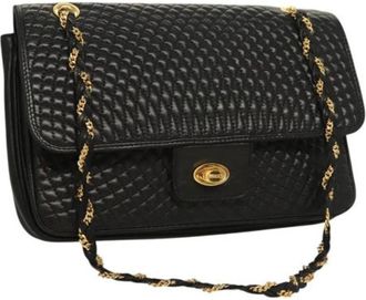Bally Pre-owned Cuir sacs-main - Femme - Pre-owned - Noir - Taille: ONE Size