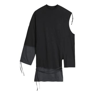 Yohji Yamamoto Femme, Blouses et Chemises, Noir, Taille: 40 FR Dd Cnch Drape T