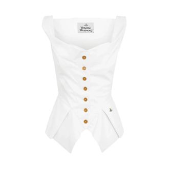 Vivienne Westwood Monday Vest - - Jackets - Damen - Wei&szlig; - S
