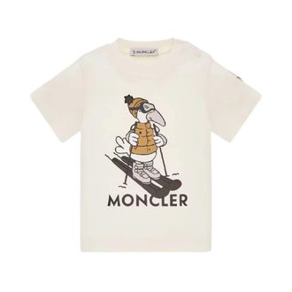 Moncler MonDuck T-Shirt - - Tops - Herren - Beige - 12 M | 80 CM
