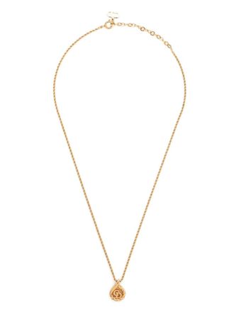 Dior collier à pierre pendente