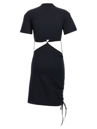 Nensi Dojaka Cut-Out Cotton Dress - Black