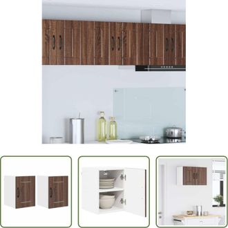 vidaXL K&uuml;chenwandschrank - K&uuml;chenschrank 2 pcs Braun Eichen-Optik 30 x 31 x 40 cm