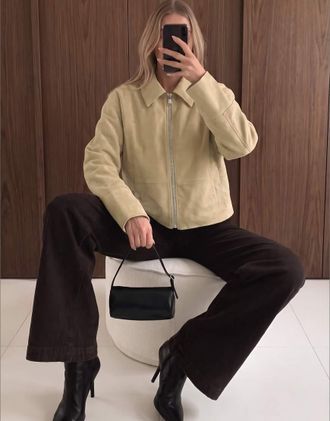NA-KD Veste zipp&eacute;e beige-Neutre