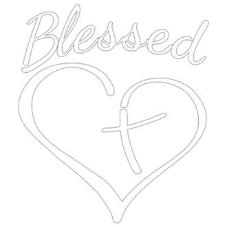 Generico Religiöser Autoaufkleber: Autoaufkleber mit Kreuz und Herz, Fensterkunst, zum Abziehen und Aufkleben, Spirituelle Botschaft, langlebige Vinylgrafik