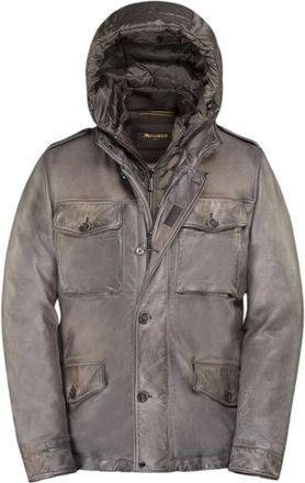 Moorer Homme, Vestes, Brun, Taille: L Smooth Sahariana Jacket