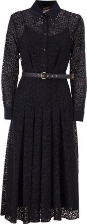 Max Mara Femme, Robes, Bleu, Taille: 40 FR Alen&ccedil;on Lace Dress