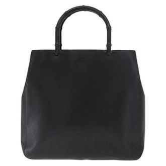 Gucci Pre-owned Sac cabas vintage &agrave; anses en bambou - Femme - Pre-owned - Noir - Taille: ONE Size