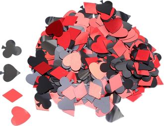 Cabilock Poker Schnipsel Tischstreu 90g aus Geruchsneutralem Kunststoff Bunte Streudeko f&uuml;r Hochzeiten Geburtstage und Babypartys Partydekoration f&uuml;r Einladung