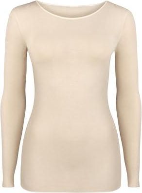 Nur Die Light Rollkragen Longsleeve mit Kaschmir Oberteil Leicht Warm Weich Langärmlig Elegant Langarm-Unterhemd Pull-Over, Lavande, S Femme