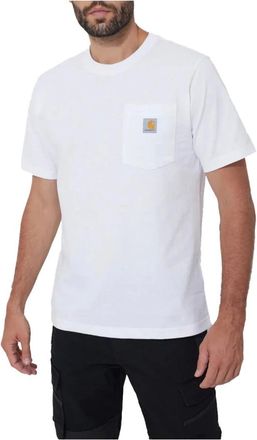 Carhartt Work in Progress Homme, Tops, Blanc, Taille: S T-Shirt