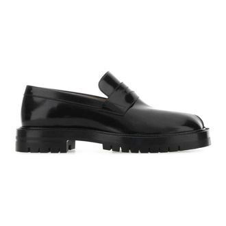 Maison Margiela Schwarze Lederschuhe Tabi Loafers - - Shoes - Herren - Schwarzk - 42 EU