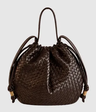 Sista Paris Sac Moon Cuir Brown
