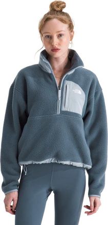 The North Face Yumiori Off Peak - Fleece-Jacke in Grau mit kurzem Rei&szlig;verschluss