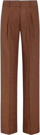 Hinnominate Hinnominate, Femme, Pantalons, Brun, Taille: 38 FR Straight Pantalons