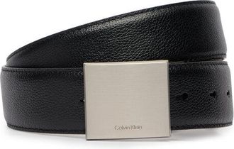 Calvin Klein G&uuml;rtel Dress Plaque Pebble 35Mm Adj LV04D7080G Schwarz