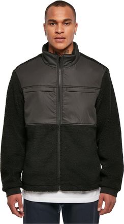 Urban Classics Herren Patched Sherpa Jacket 4XL black