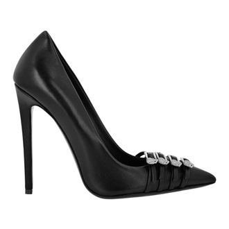 Philipp Plein Multi-Strap Nappa Leder Pumps 12 - - Shoes - Damen - Schwarzk - 36 EU