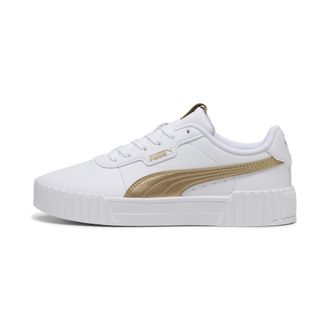 Puma Carina 3.0 Metallisch Glam Sneakers Damen, Schuhe, Wei&szlig;, 35.5
