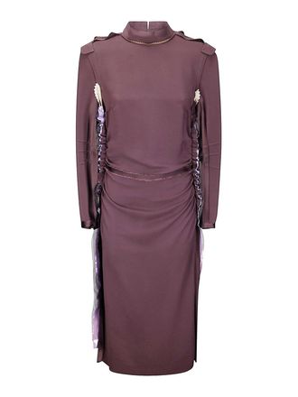 Maison Margiela Knielanges Kleid - Lila