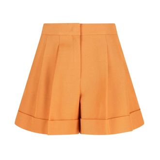 Fendi Grain de Poudre Wollshorts - - Shorts - Damen - Orange - S