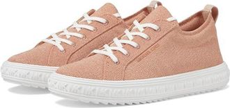 Michael Kors Baskets Grove Knit à lacets pour femme, Or rose multicolore, 40.5 EU