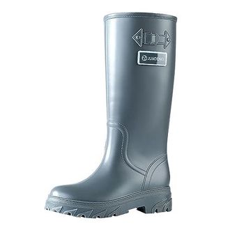 Generic Chaussures pluie en caoutchouc unisexes Bottes imperm&eacute;ables antid&eacute;rapantes enfiler Rembourrage EVA Compris la Semelle int&eacute;rieure S&eacute;chage ultra-rapide 