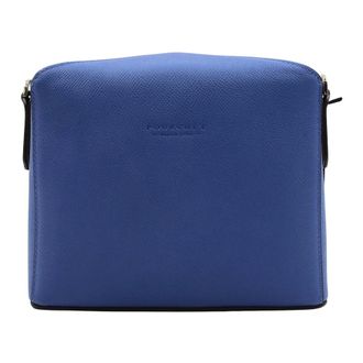 Pourchet Femme, Sacs, Bleu, Taille: ONE Size Sac porté épaule en cuir bleu