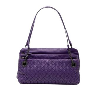 Bottega Veneta Sac bandouli&egrave;re Pre-owned tress&eacute; - Femme - Pre-owned - Violet - Taille: ONE Size
