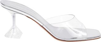 Amina Muaddi Femme, Chaussures, Gris, Taille: 36 1/2 EU Lupita Glass Slipper