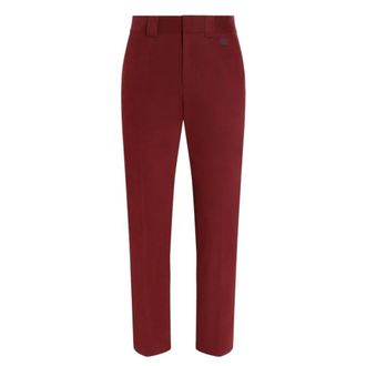 Dolce & Gabbana Bordeauxrote Slim-Fit Hose - - Trousers - Herren - Rot - L
