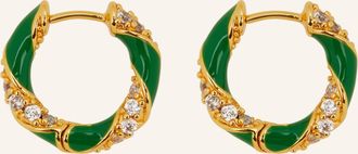 Zimmermann Creolen Candy Stripe Pave gold