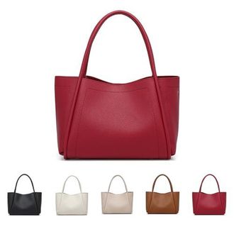 Generic Sac fourre-tout pour femme, sac &agrave; bandouli&egrave;re tendance, grand sac &agrave; main d&eacute;contract&eacute;, sac &agrave; main en cuir synth&eacute;tique, cadeau de voyage, Rouge, 20*10*1