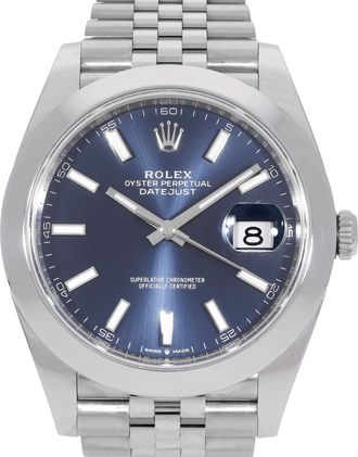 Rolex Uhren - Datejust - Gr. unisize - in Blau - f&uuml;r Damen