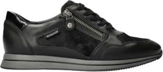 Mephisto Fermeture baskets LEENIE noir en textile - Hauteur du talon - Fermeture &eacute;clair - Lacets - 1, Noir, 39 EU
