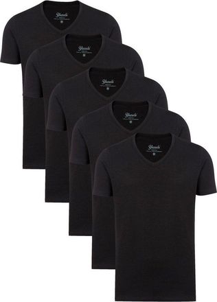 Yazubi T-Shirt modisches Shirt Mythic (Spar-Set, 5er-Pack) bequemes T-shirt mit V-Ausschnitt